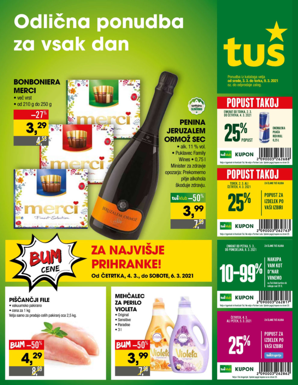 Spletna trgovina, akcijska ponudba, kuponi, delovni časi | tus.si